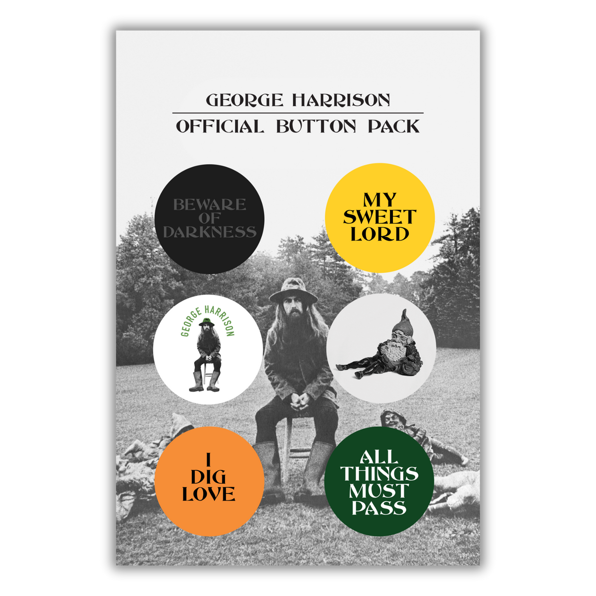 All Things Must Pass Button Set – George Harrison | Official Merchandise